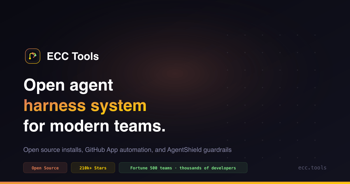 ECC Tools - Open Agent Harness System for GitHub App Automation and ...